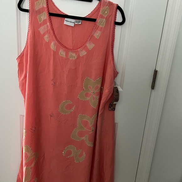 raya sun | Dresses | Raya Sun Embellished Orange And Pink Mini Sundress ...
